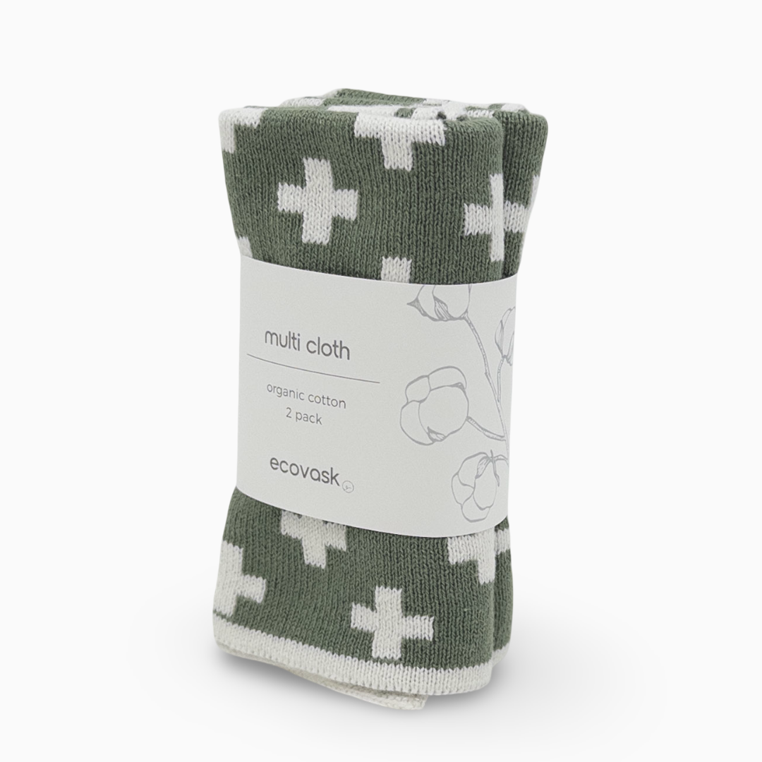 Multi Cloth 2pk - Sage+ – Ecovask